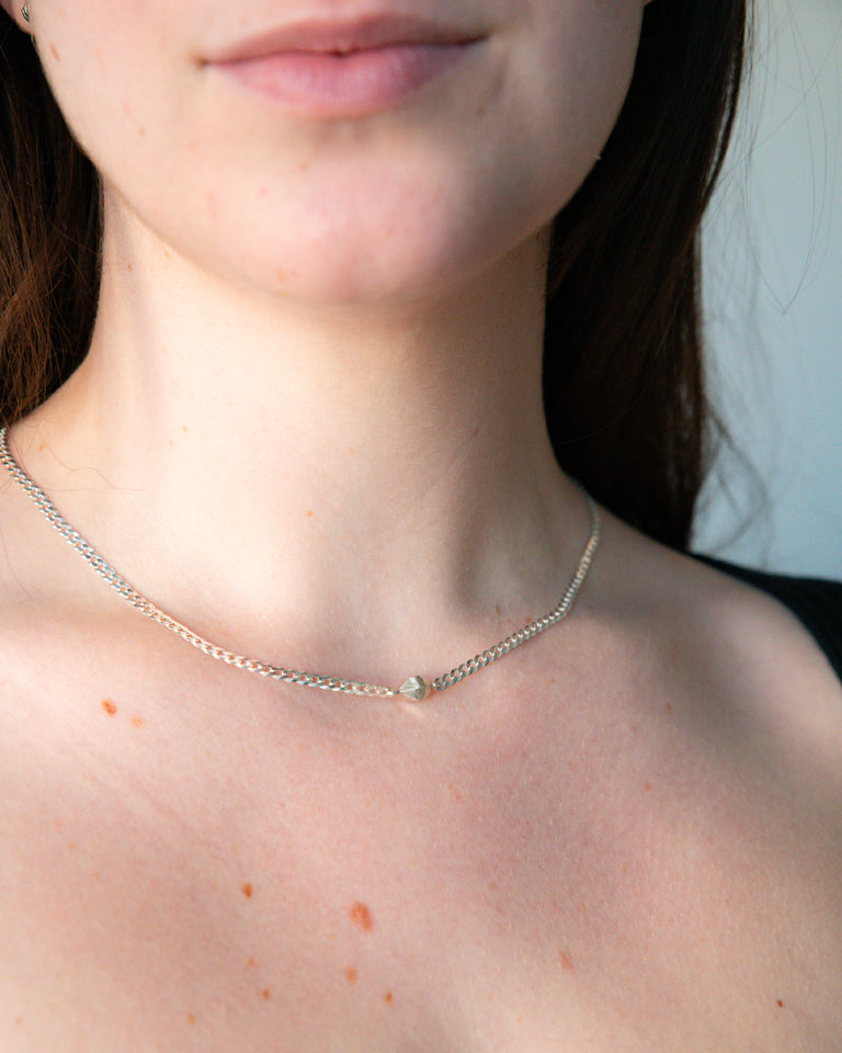 Silver Nugget Necklace – The Mom Edit