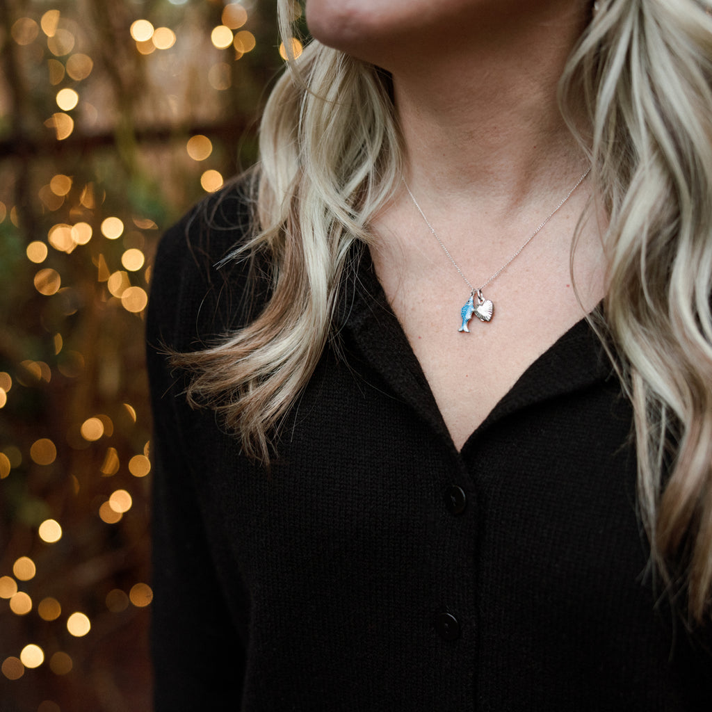 Cloisonné Fish Charm Locket – The Mom Edit